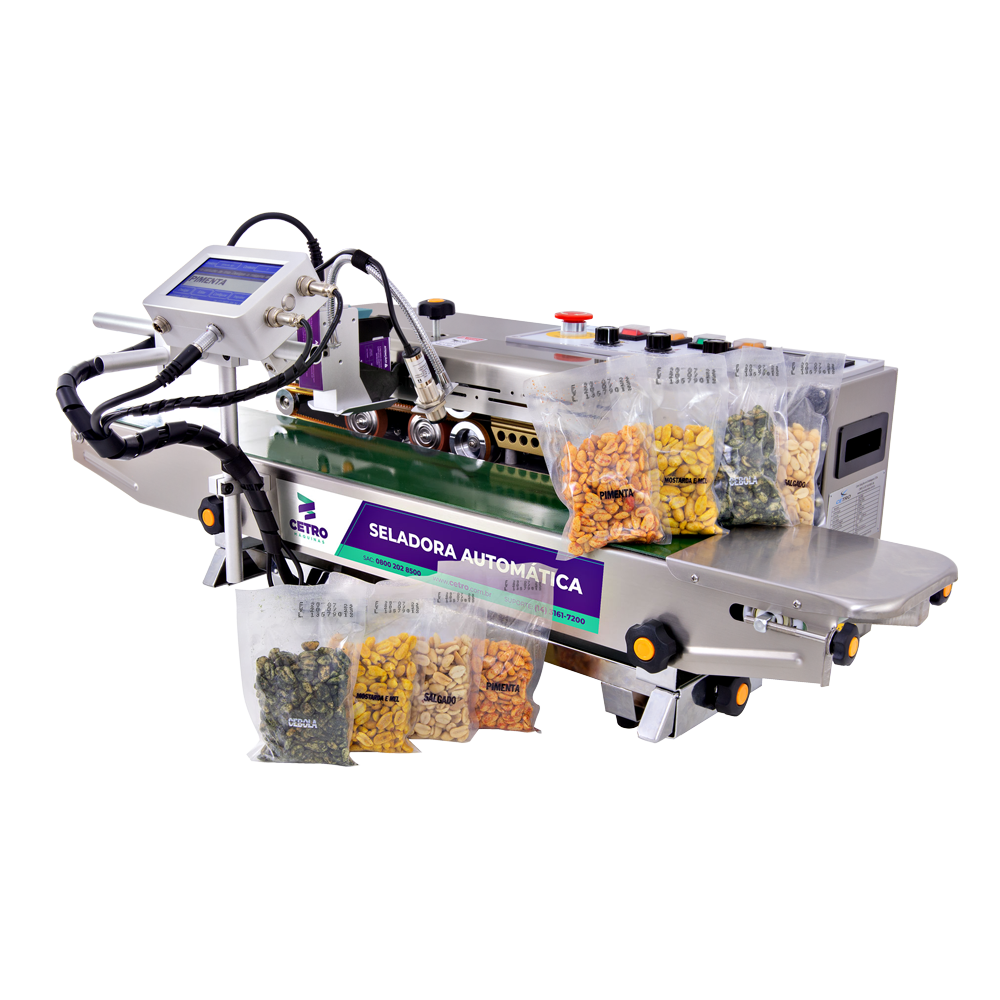Seladora Automática Contínua Horizontal SA 1000 W com Datador Inkjet ...